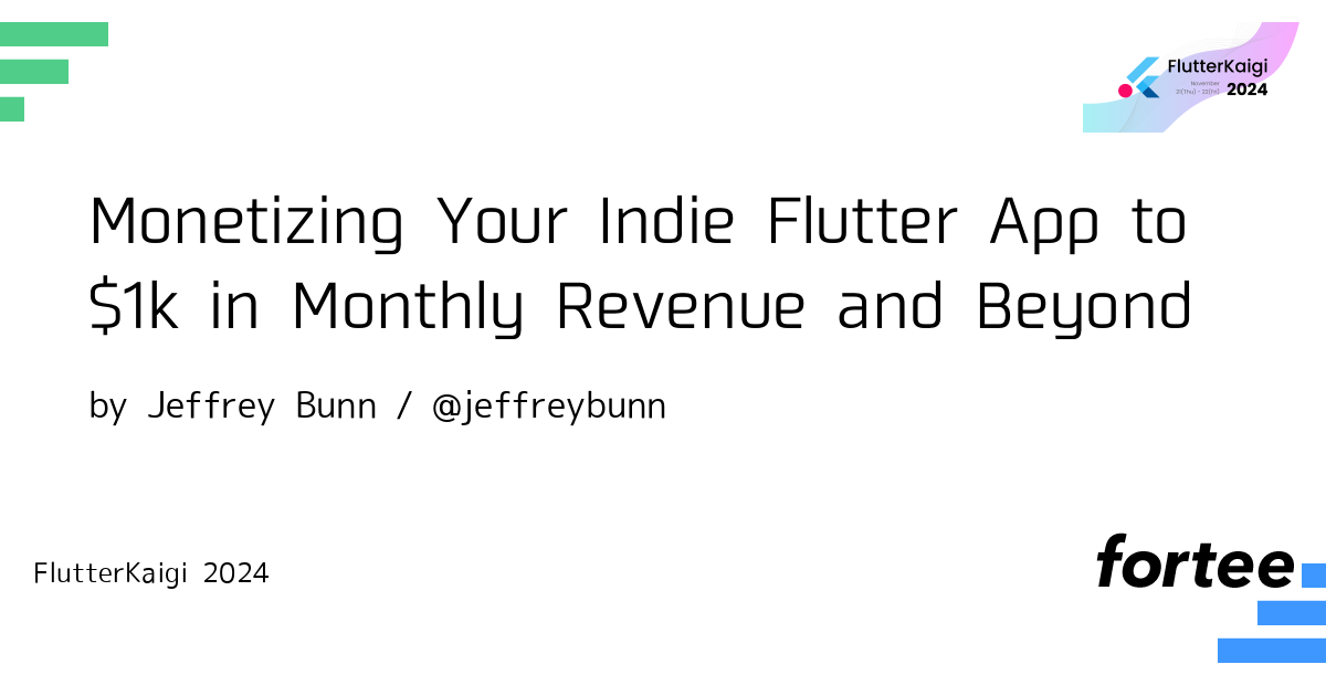 Monetizing Your Indie Flutter App to $1k in Monthly Revenue and Beyond ...